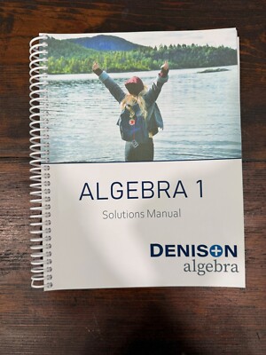 DENISON ALGEBRA MATH GRADE 8 SOLUTIONS MANUAL | eBay