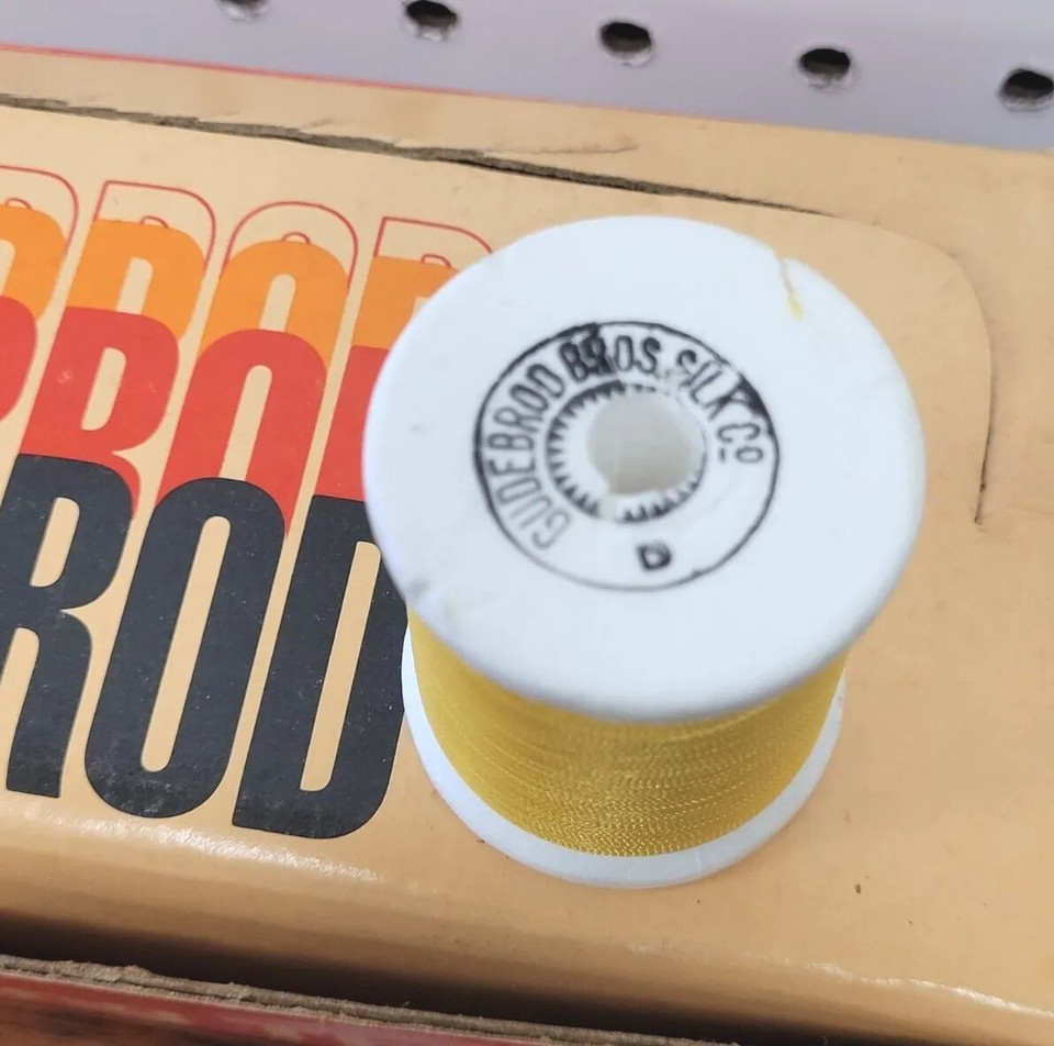 Vintage Gudebrod Rod Wrapping Thread Sz D Color #6778 Yellow 100yd ...