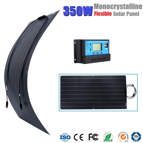 12V 350W Flexible Solar Panel Caravan Battery Mono Charging 30A Solar ...