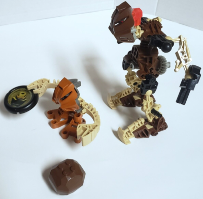 Lego Bionicle 8531 Toa Pohatu 1388 Tohunga Huki COMPLETE W