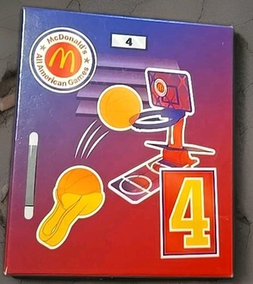 All American Basketball Happy Meal Toy Hoops Game Kids 4 McDonald's ...
