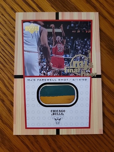 1999-00 Upper Deck Final Floor Michael Jordan Relic Two Color Wood FF12 ...