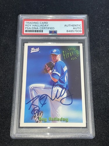 Roy Halladay Signed 1995 Best Rookie Card PSA COA Slabbed Blue Jays ...