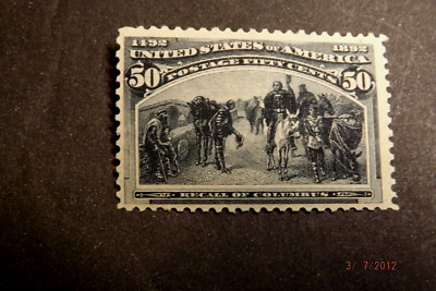 Mint US Stamps- Scott 240 50c Columbian Expo Issue - F-VF OG NH | eBay