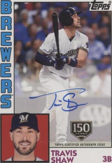 2019 Topps - 1984 Topps Baseball Autographs Travis Shaw #84A-TS 150th ...