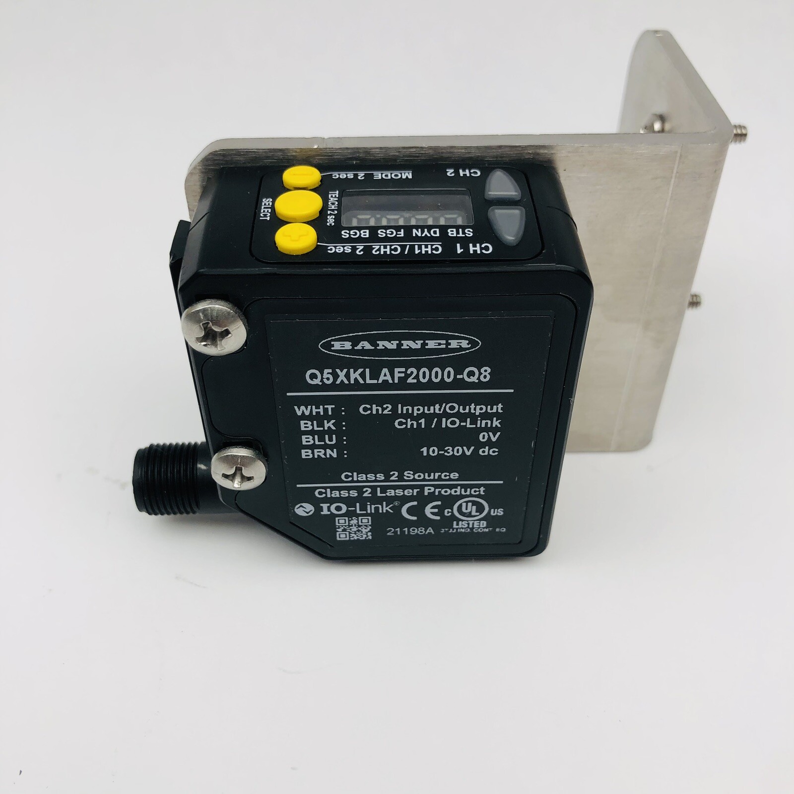 BANNER ENGINEERING Q5XKLAF2000-Q8 LASER RANGING SENSOR | eBay