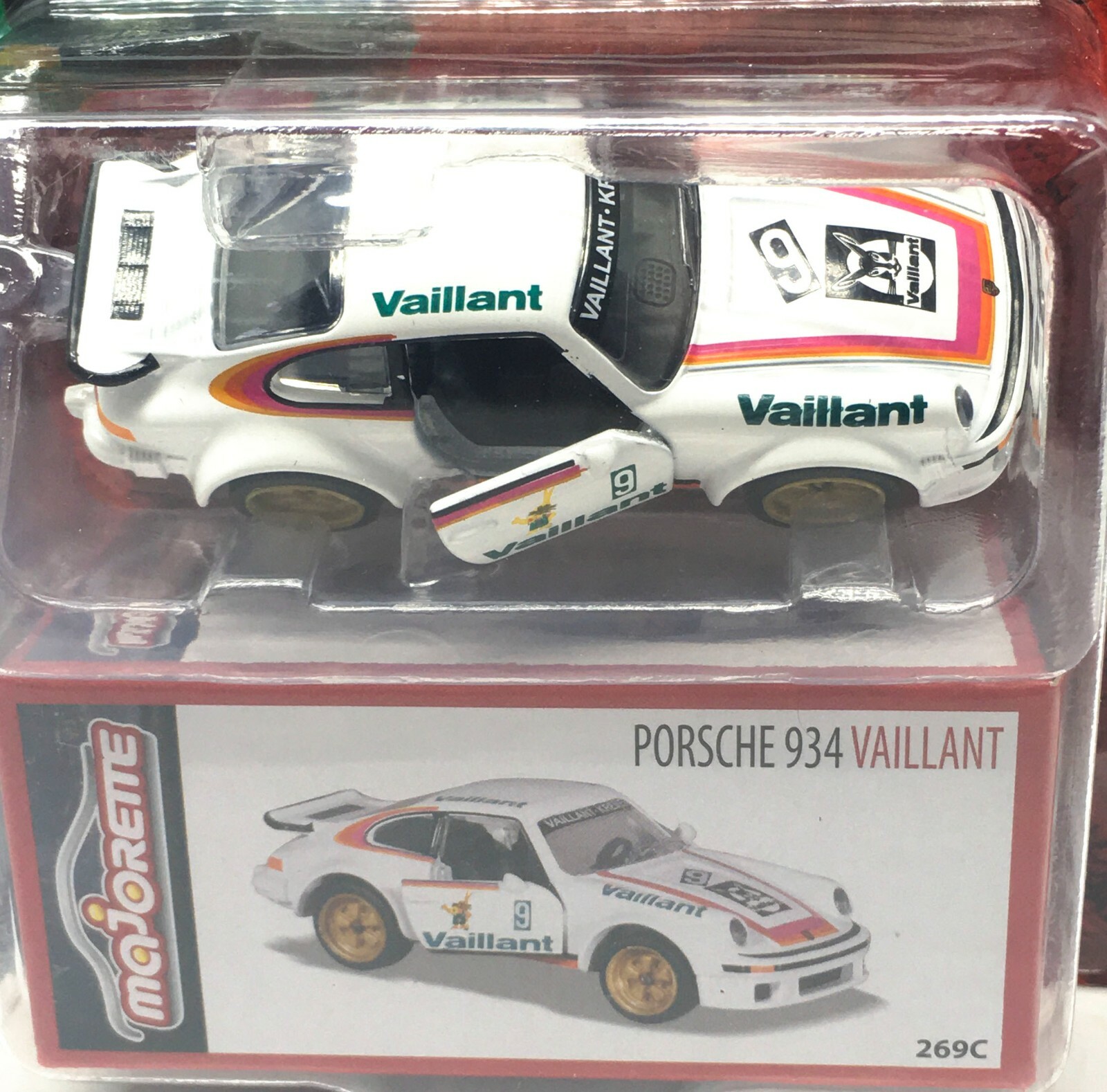 Majorette Porsche 934 Vaillant White Vintage Deluxe 1:57 269C Package ...