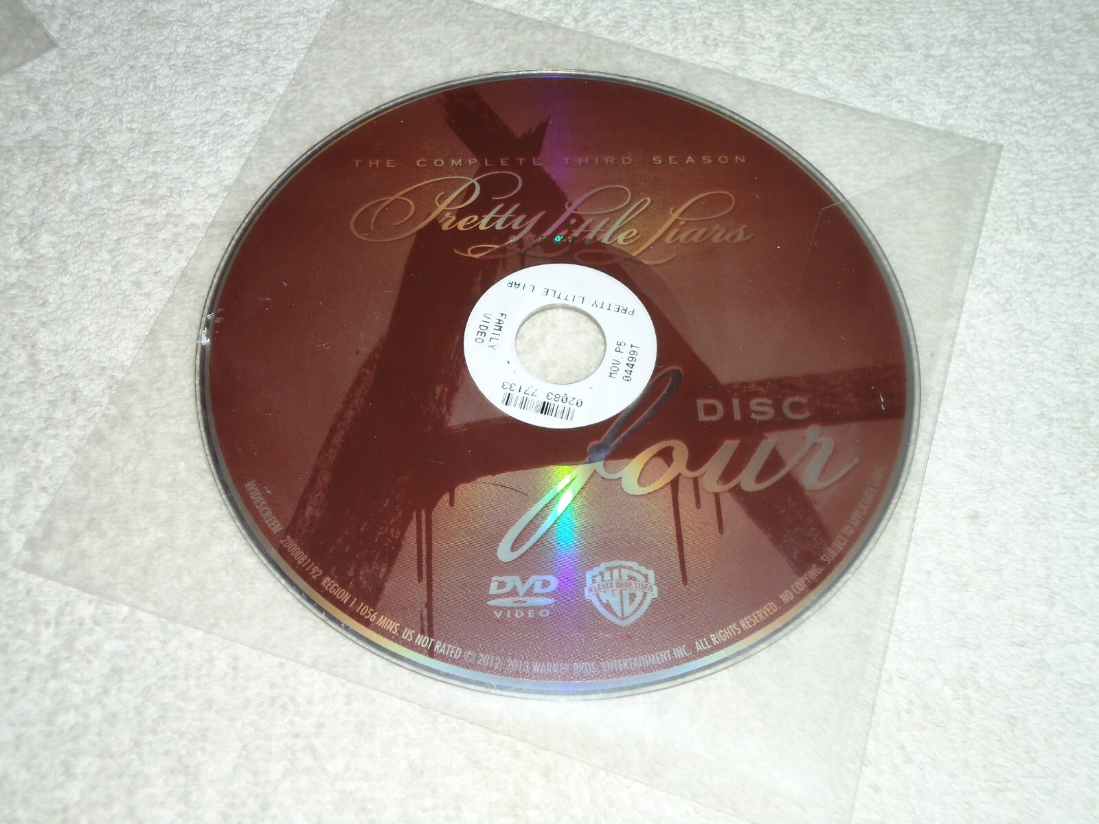 PRETTY LITTLE LIARS Season 3 DISC 4 DVD REPLACEMENT only, 3rd third ...