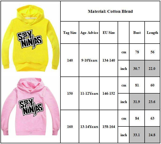 Kids SPY NINJA CWC Inspired Hoodie Youtuber Merch Jumper Pullover ...