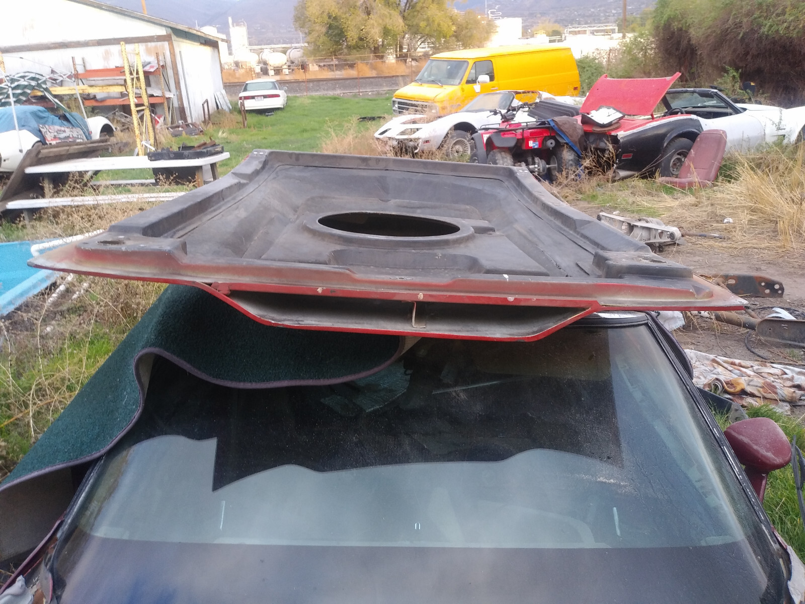 1968-1969 Original GM Corvette L88 Hood w/an UNCUT Cold Air Box GM ...