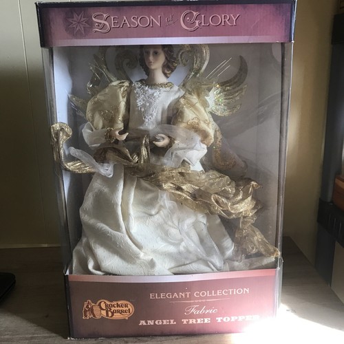 17” cracker barrel angel tree topper Elegant collection Very Nice In ...