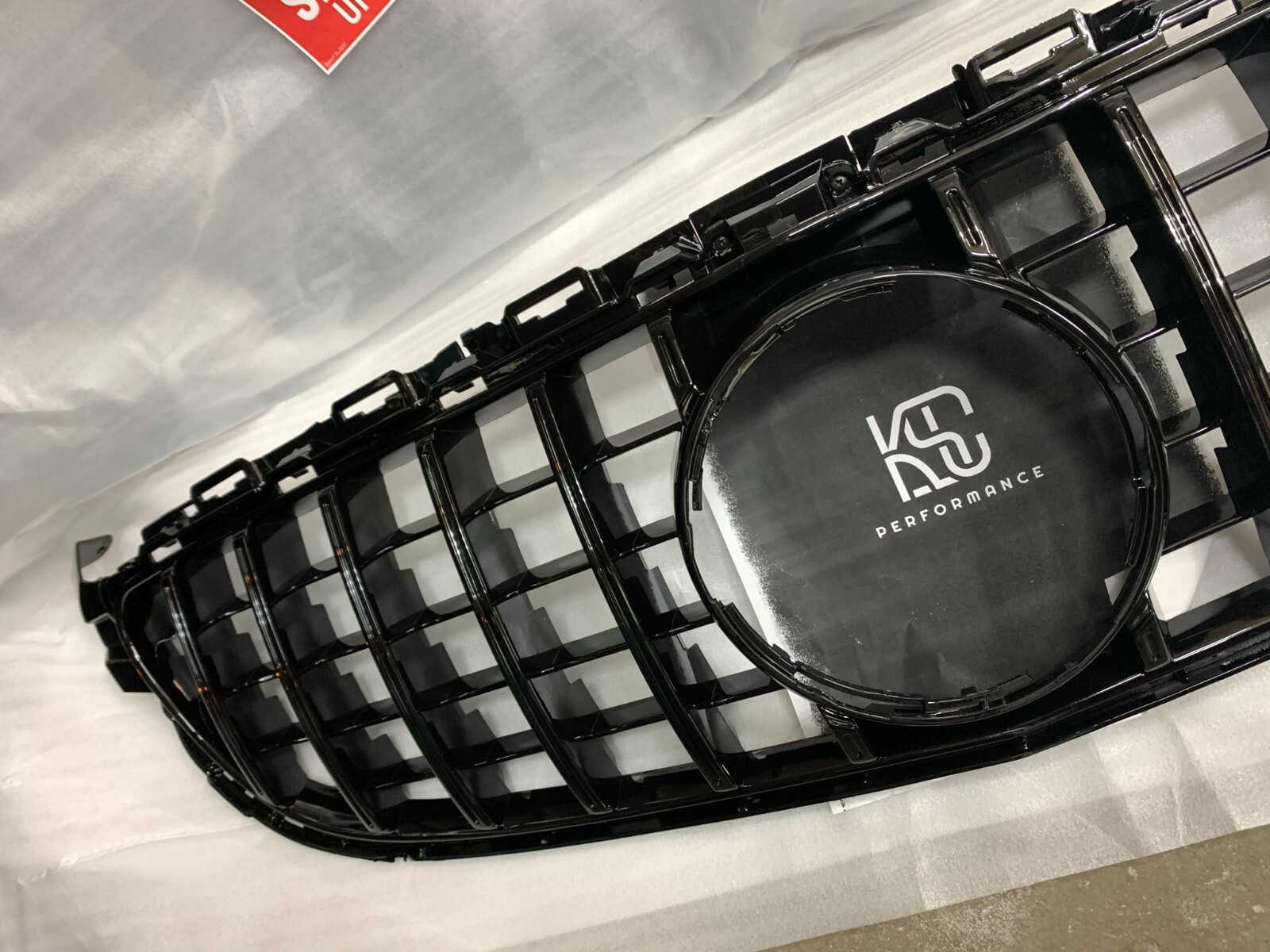 2015-2018 C63 C63S Panamericana GT Style Grill ALL BLACK W205 C205 ...