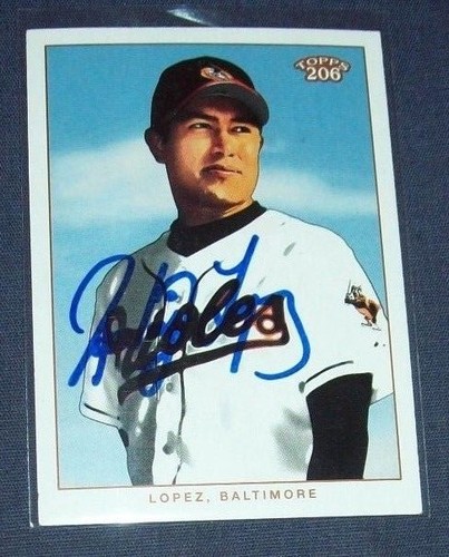 2003 Topps Baltimore Orioles Rodrigo Lopez Hand Signed Autographed Card ...