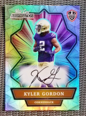 Kyler Gordon SSP AUTOGRAPH 2021 Wild Card Alumination NIL #ANBC-A Auto ...