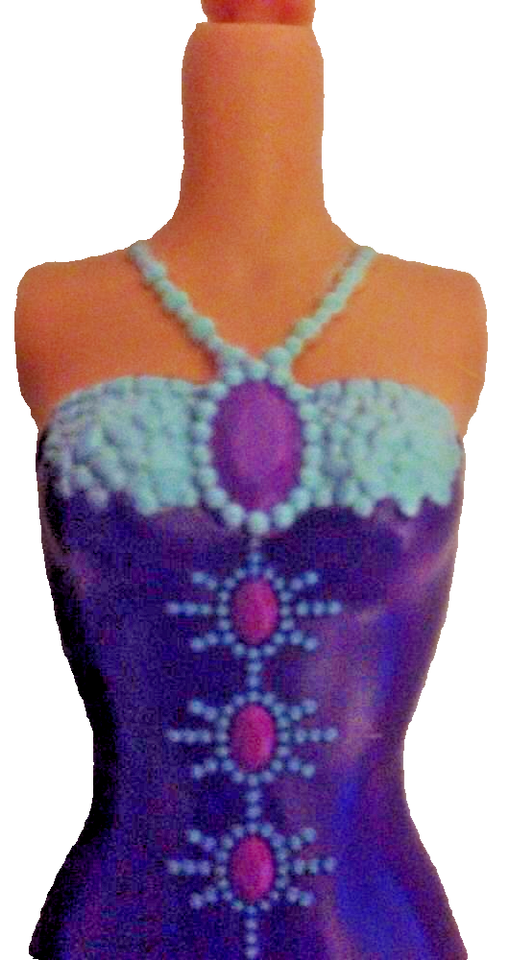 2009 Mattel Fairy Secrets Barbie Doll Torso w/ painted Purple suit no ...
