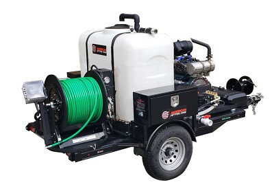 American Jetter 583D Kubota Diesel Trailer Sewer Drain Cleaner 18 GPM ...