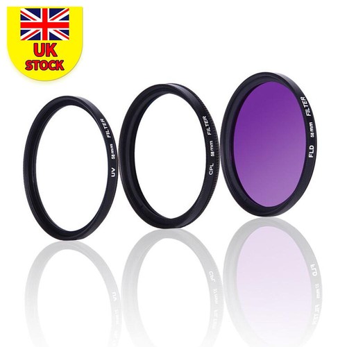 Universal Digital UV+ CPL+ FLD 3-in-1 Lens Filter For Cannon Nikon Sony ...