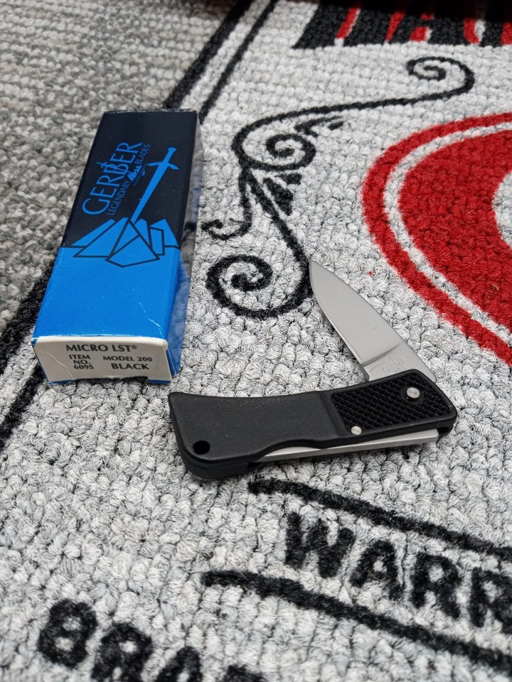 Gerber Micro LST 200 Vintage Rare NOS Knife USA Black 6095 | eBay