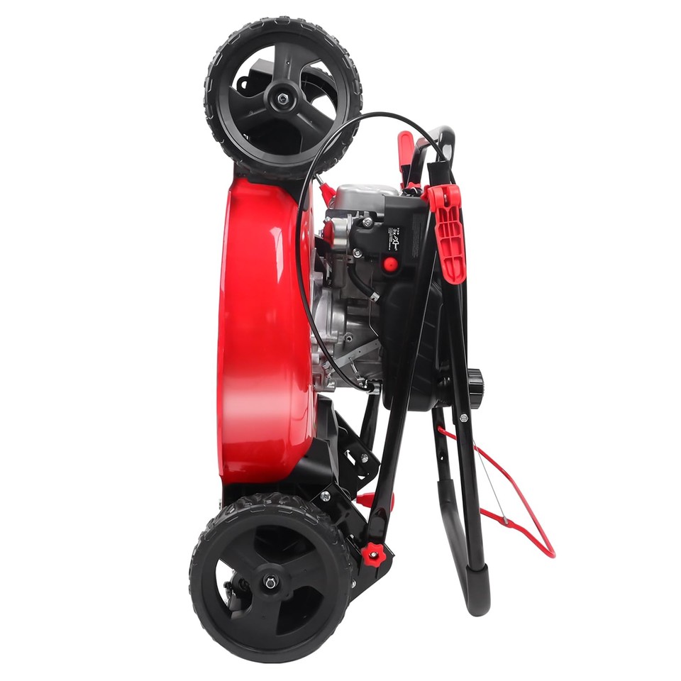 Gas Lawn Mower 21-Inch 144cc OHV Engine 3-in-1 Push Mower with Bagging ...