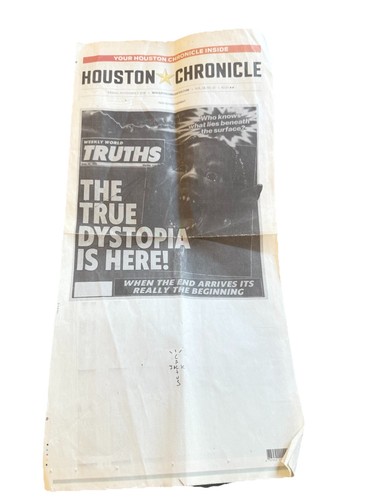 Travis Scott Houston Chronicle Newspaper Astroworld Festival Dystopia ...