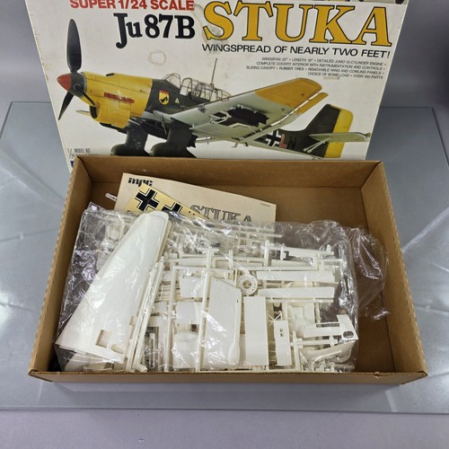 MPC 1:24 Ju87B STUKA Model Kit German Fighter Airplane 2-3506 Vintage ...
