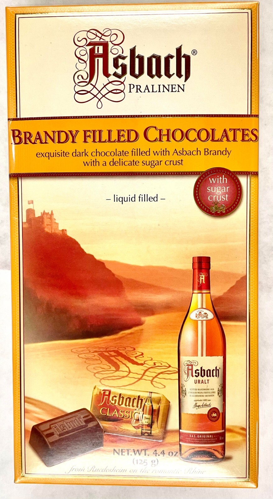 Asbach® Brandy Dark Chocolate Zarte Pralinen Squares 125g $25 FREE ...