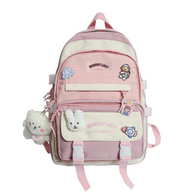 Cute Pink Canvas Backpacks