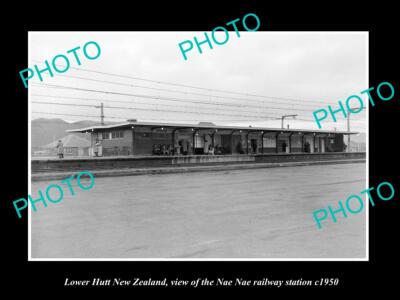 OLD POSTCARD SIZE PHOTO OF LOWER HUTT NEW ZEALAND NAENAE RAILWAY ...