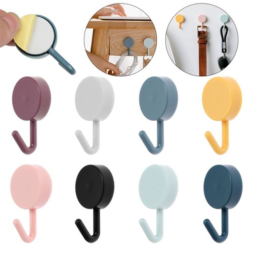 Adhesive Sticker Wall Hanger Wall Door Holder Clothes Hook Towel Rack ...