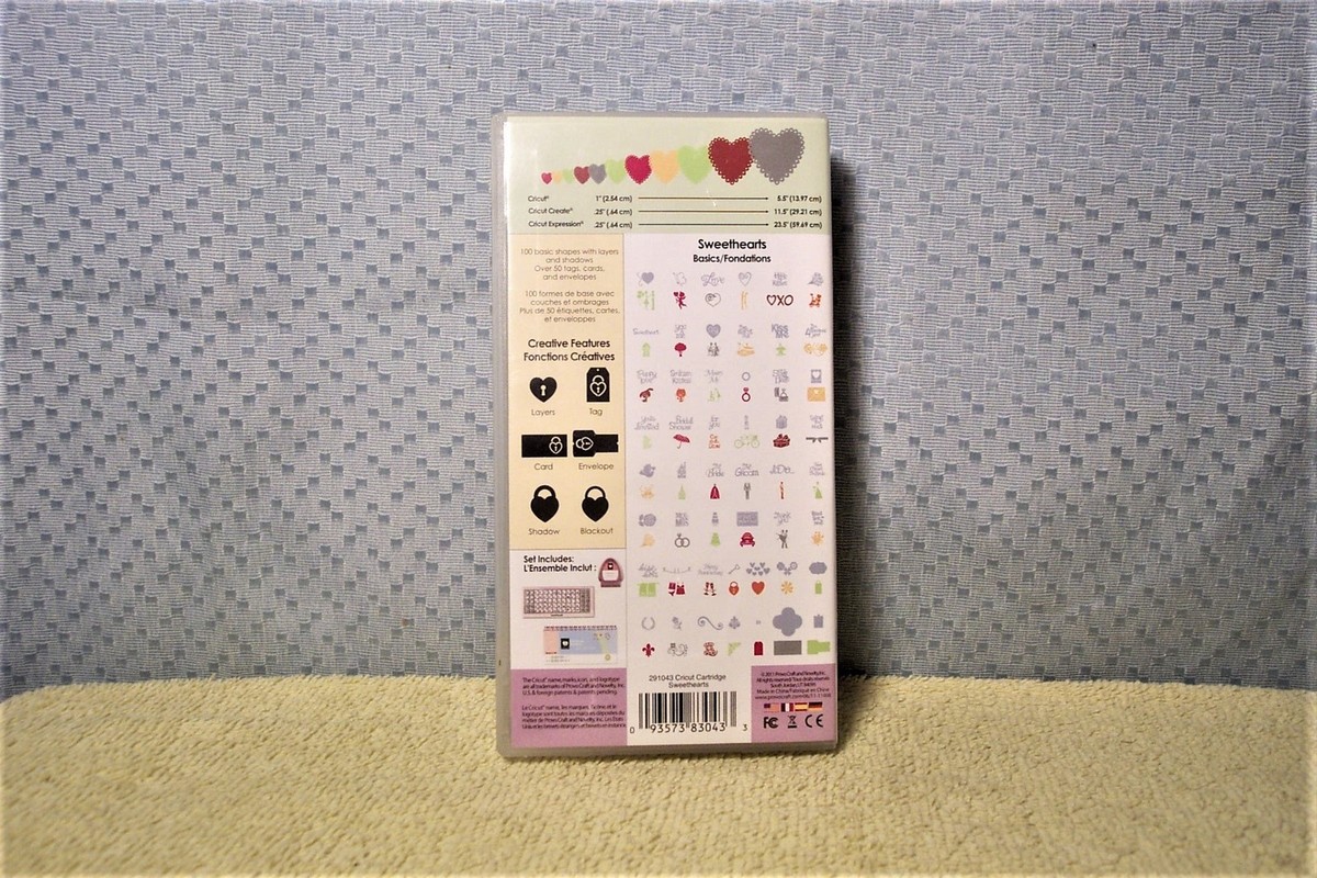 Sweethearts Cricut Cartridge