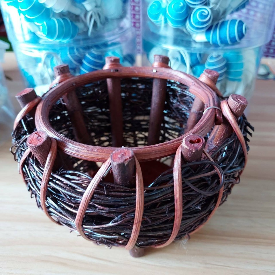 Vintage String Lights 35 lights Thai Real Silk Cocoon Handmade DIY ...