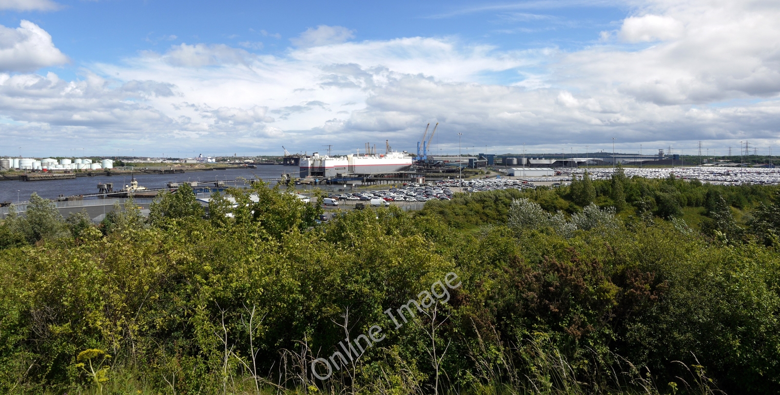 Photo 6x4 Tyne Car Terminal, Jarrow Slake View from the reconstructed ...