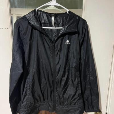 Black Adidas windbreaker jacket #windbreaker | eBay