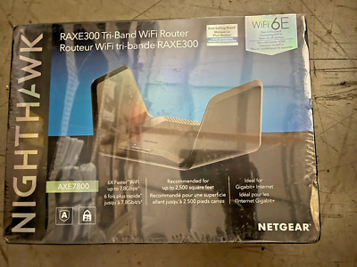 Netgear Nighthawk Raxe300 Axe7800 Tri-band Wifi 6e Router - Black | eBay