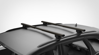 MINI CLUBMAN COOPER COUNTRYMAN BLACK CROSS BAR ROOF BARS RACK FOR FLUSH ...