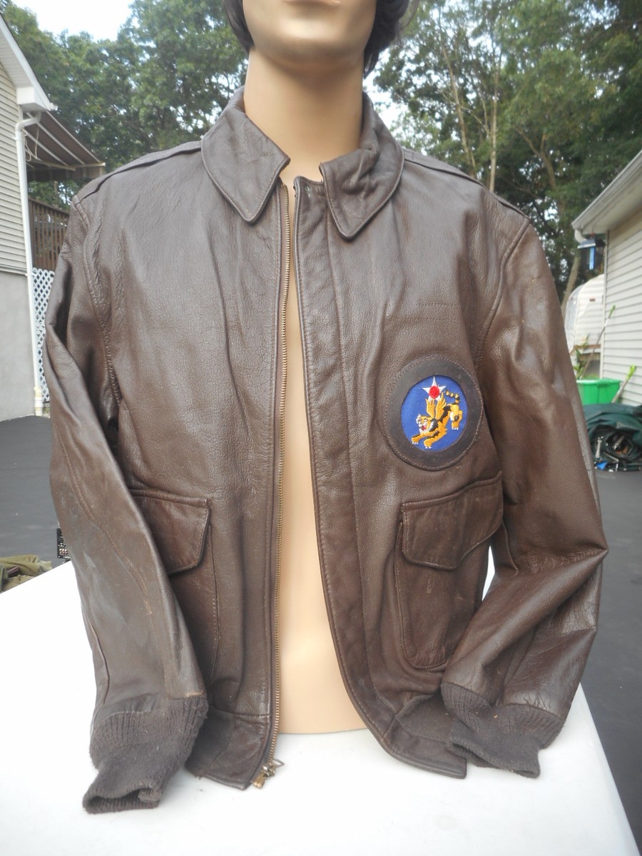 USAF A-2 Leather Flight Jacket MFG Cooper Size 42R Dated USAF A-2 Leather Flight Jacket MFG Cooper Size 42R Dated