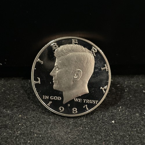1987 S Gem Proof Kennedy Half Dollar With A Crazy Cameo 619 | eBay