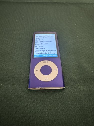 Apple iPod Nano A1320 Purple 8gb 5th Generation W/music (421 Songs ...