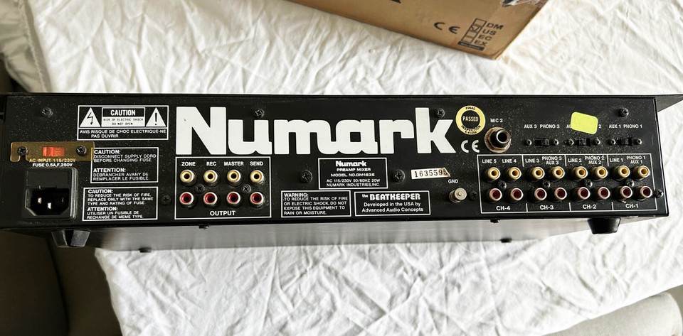 Numark DM1635 PreAmp DJ Mixer 4-channel Beatkeeper by AAC DM 1635 | eBay