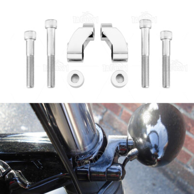 Chrome Front Turn Signal Mounts Relocation Kit Fit For Harley Sportster ...