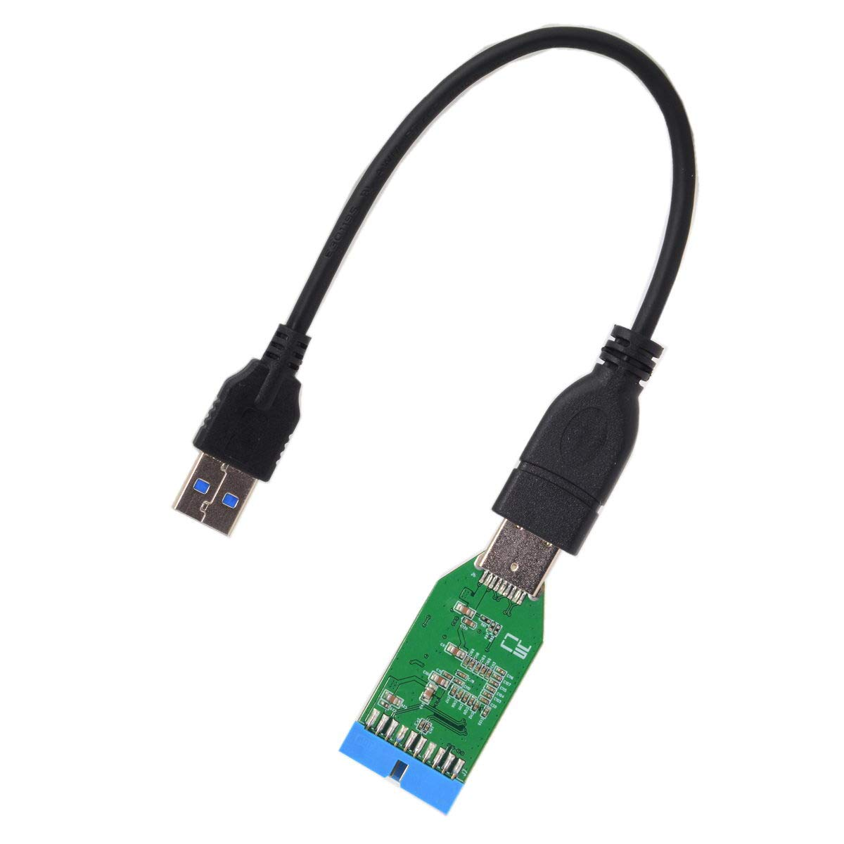 Single Port USB 3.0 a Type Extension Cable to Motherboard 20Pin Header ...