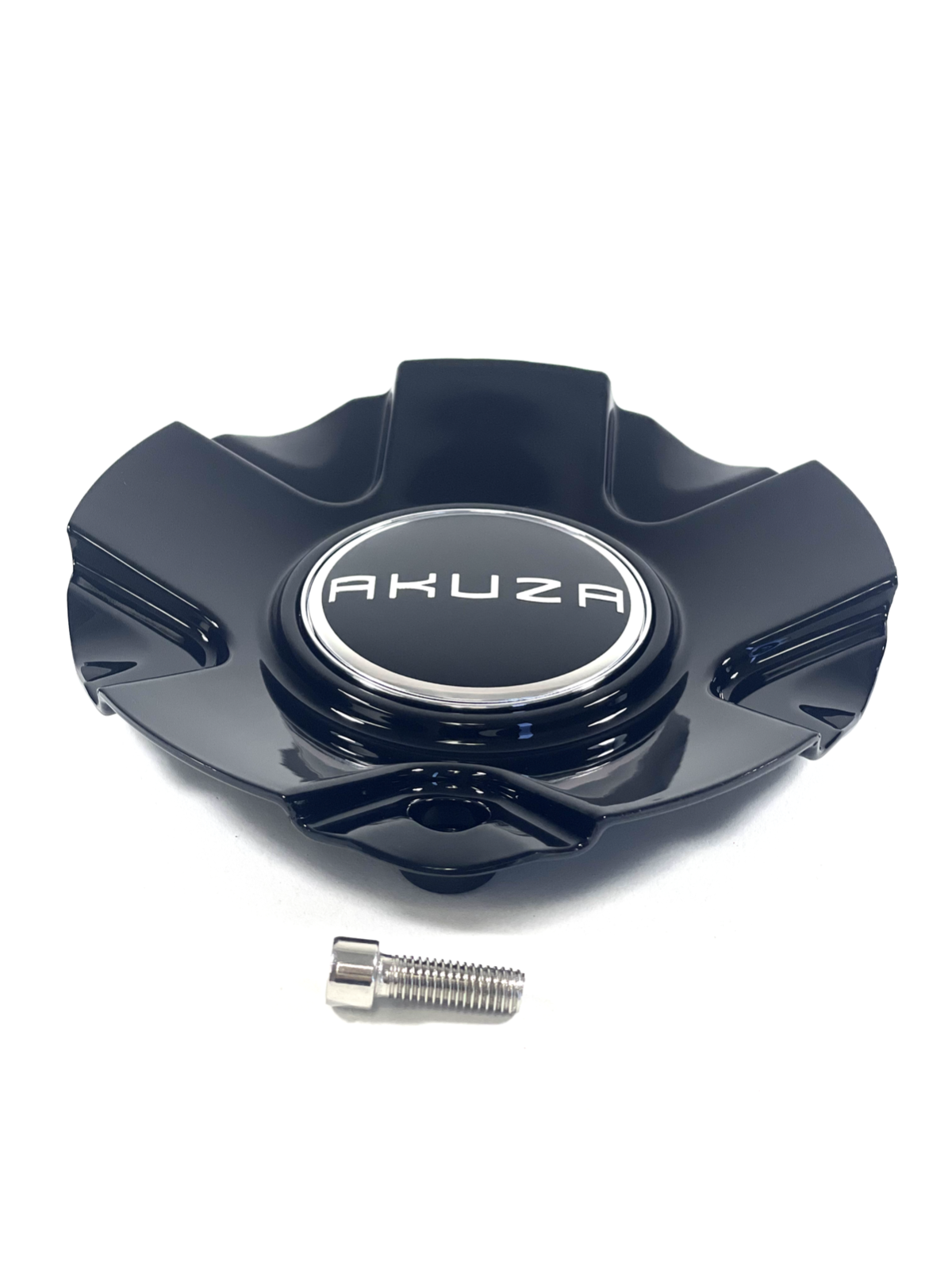 x4 Akuza Wheels Gloss Black Wheel Center Cap # EMR0848-CAR-CAP / LG1209 ...