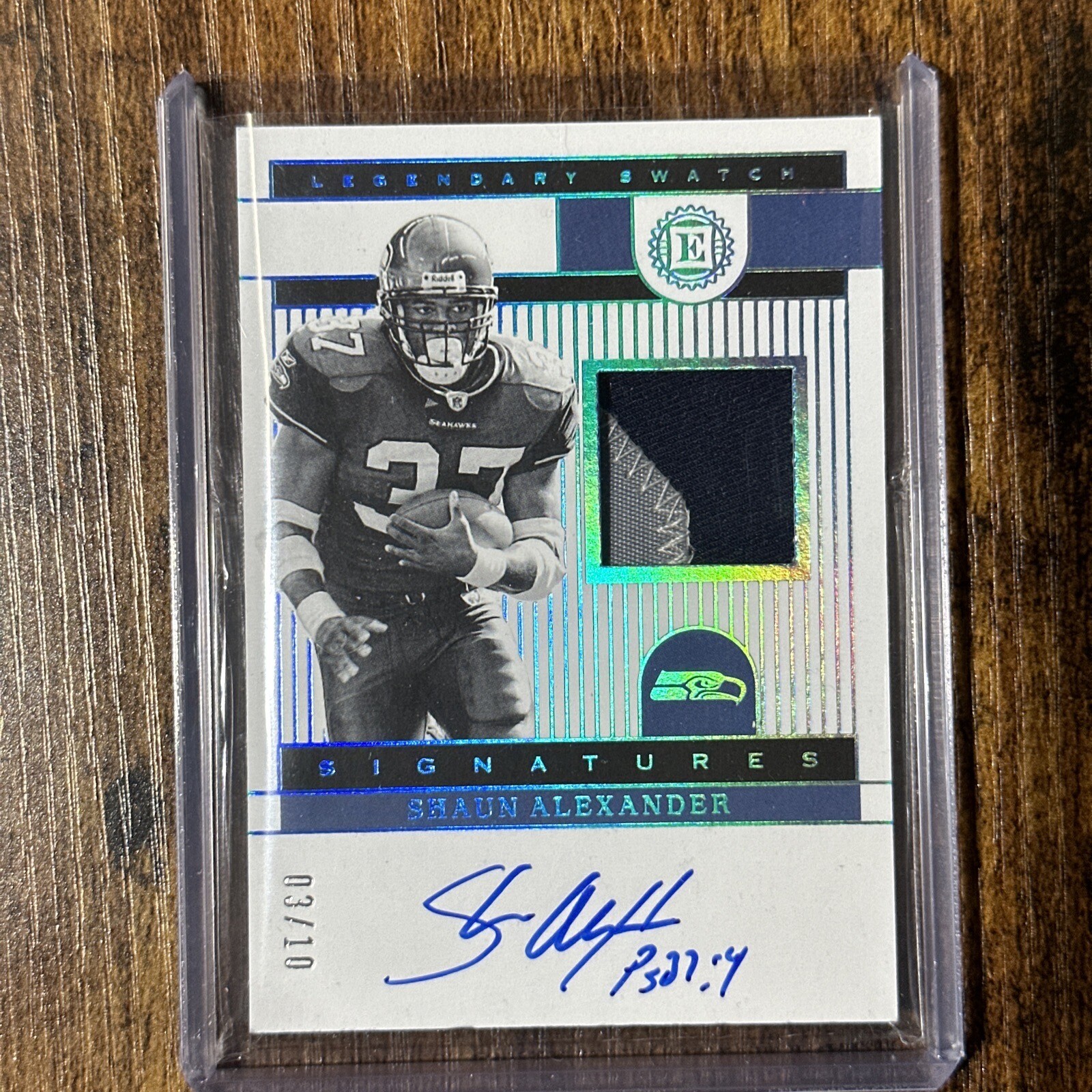 2023 Encased SHAUN ALEXANDER Patch Auto /10 On Card Seahawks | eBay