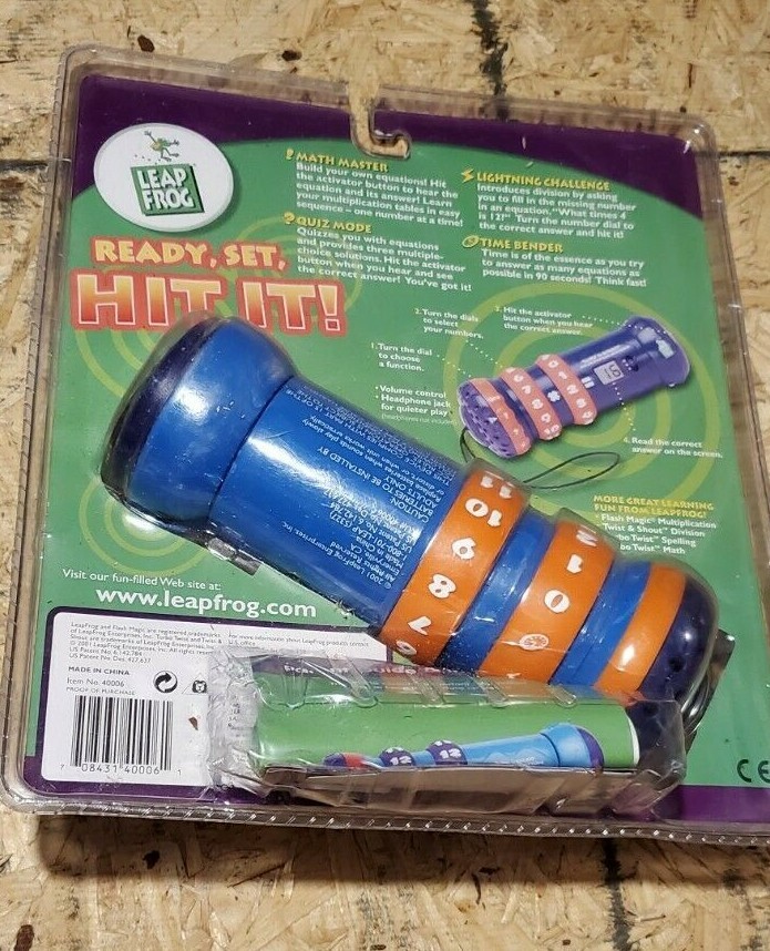LEAP FROG TWIST & SHOUT MULTIPLICATION AGES 7-10 TALKING LEARNING TOY ...