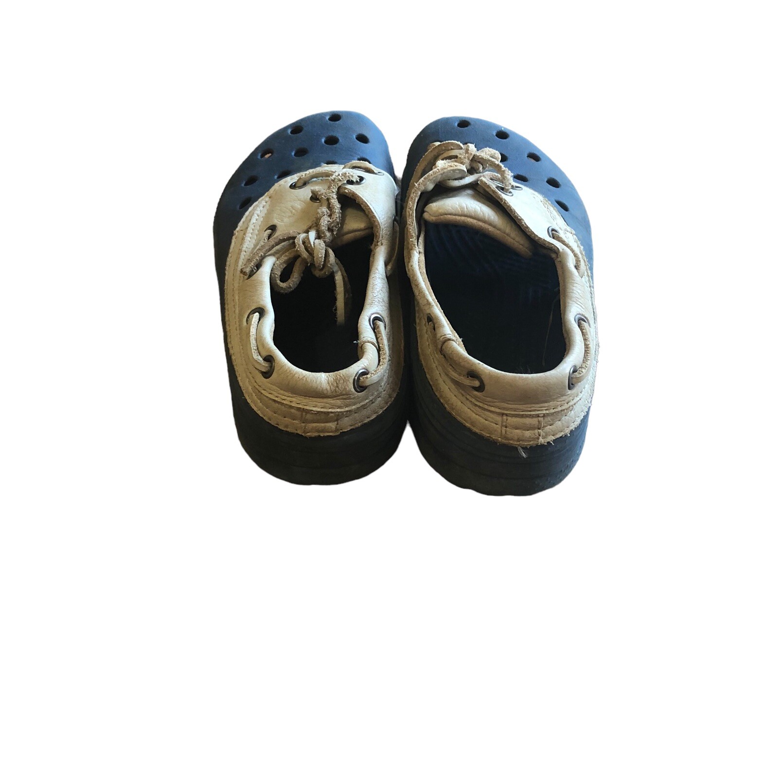 Crocs Islander Lace up Pitcrew Boat Blue /Tan leathe… - Gem