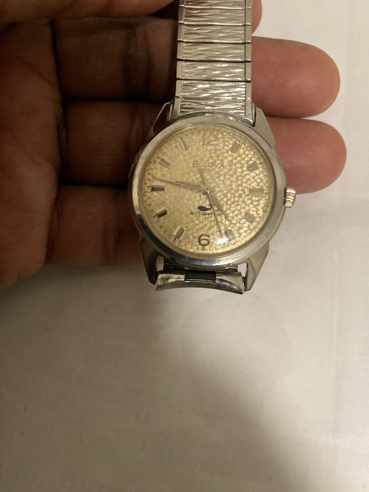 Vintage BULOVA Whale Sea King Automatic Watch Rare Pattern Dial 31mm | eBay