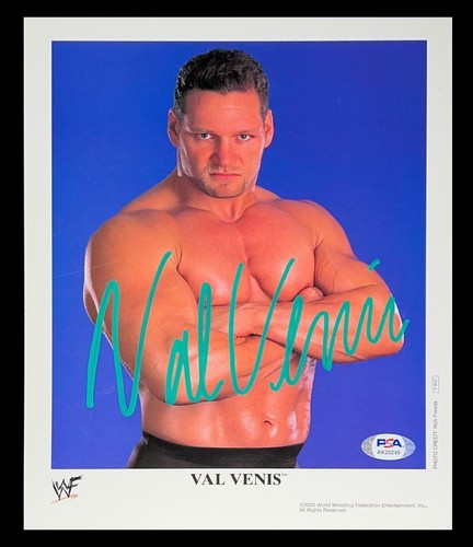 WWE VAL VENIS P-637 HAND SIGNED AUTOGRAPHED 8X10 PROMO PHOTO WITH PSA ...
