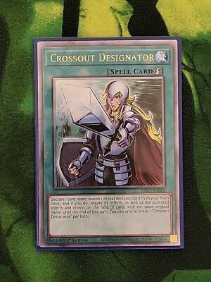 Crossout Designator Quarter Century Secret Rare RA02-EN063 Near-Mint ...