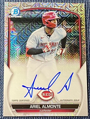 2023 Bowman Chrome Ariel Almonte Mega 💎Mojo Refractor ️AUTO VARIATION ...