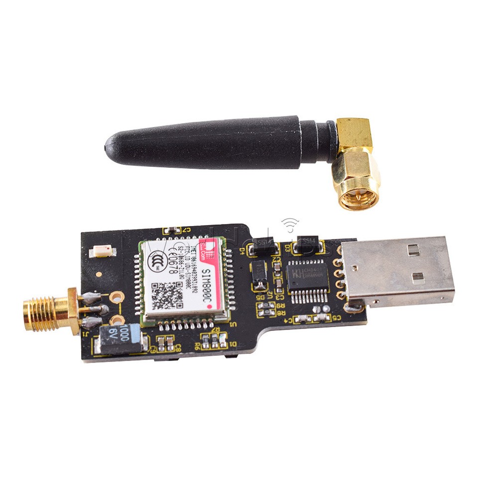 USB to GSM module with Bluetooth function CH340T sim800c Module 4-bands ...
